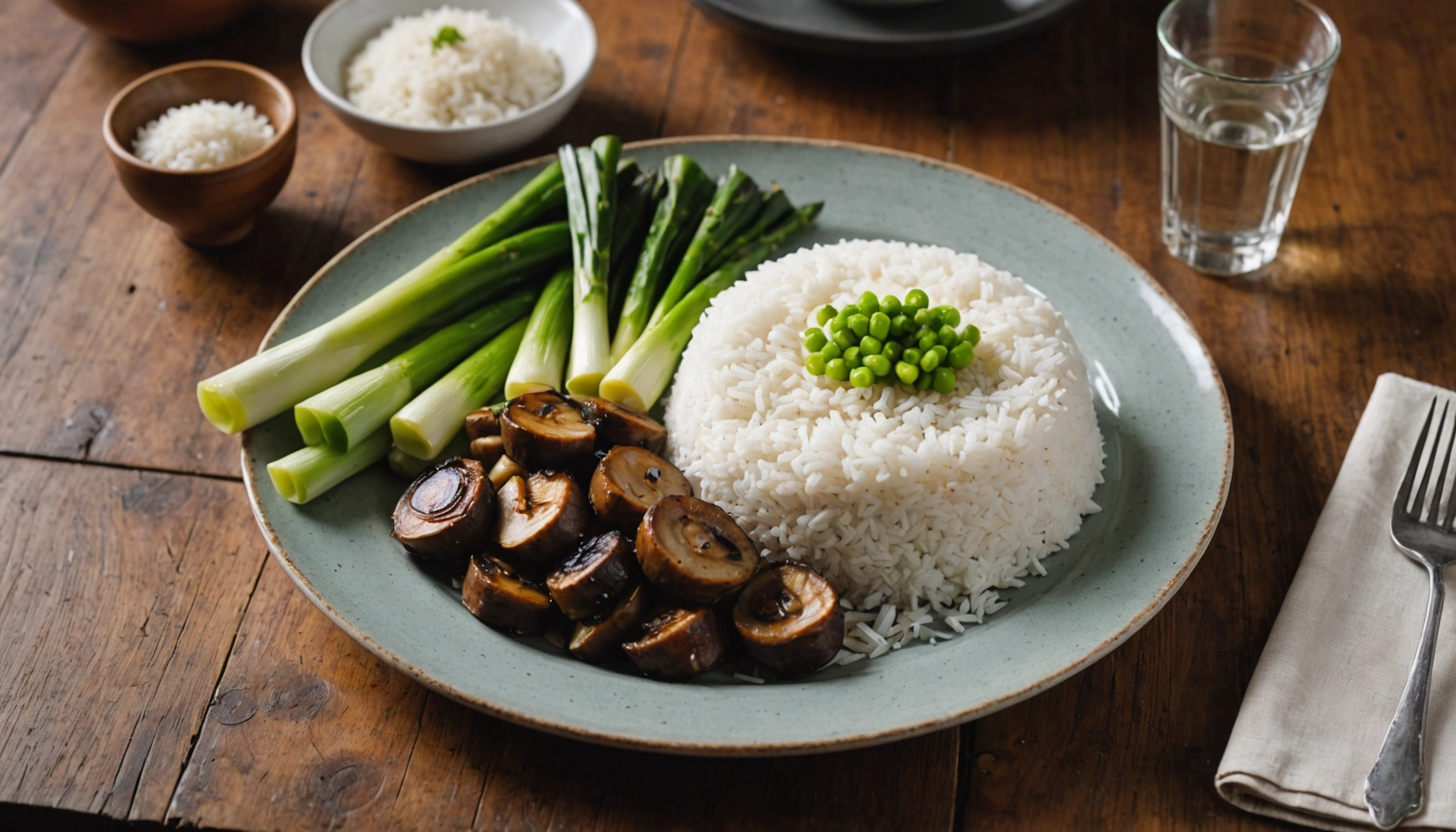 Détox gourmande : Riz, poireaux et champignons bien-être